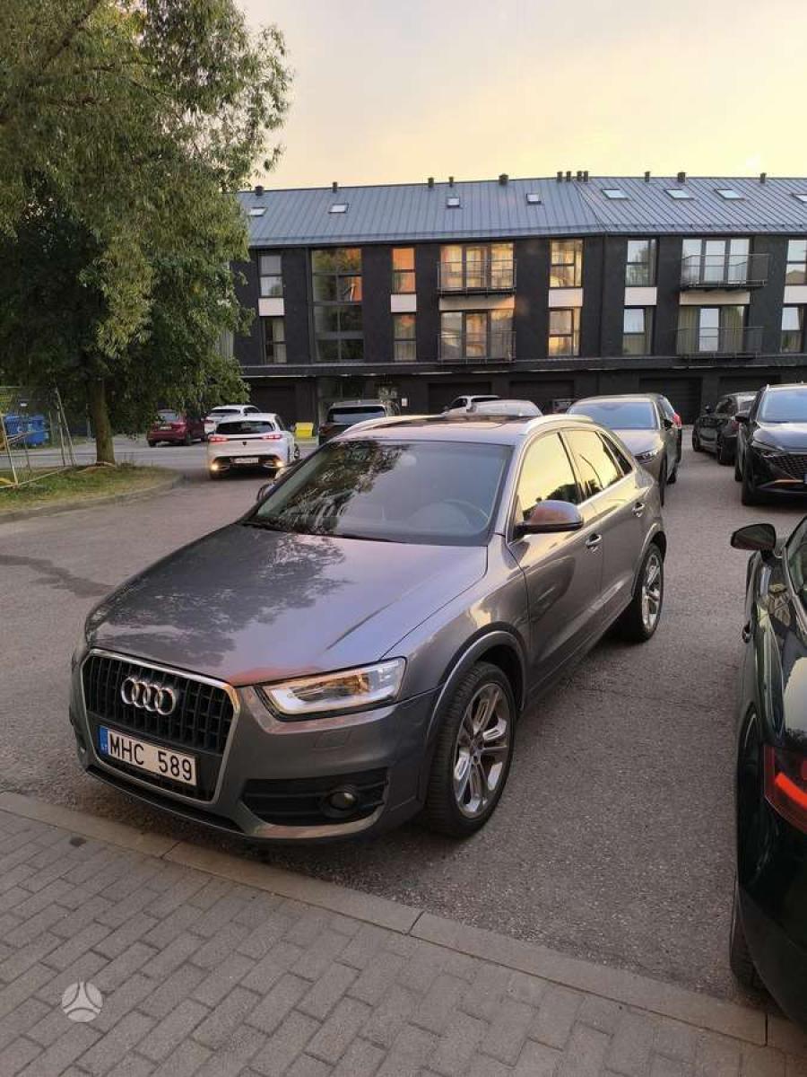Pelēks Audi Q3 2015 Kauņa, ar dzinēja tilpumu 2.00 L un nobraukumu 130 tūkst. km par 13000 €, foto 1 vietnē AUTOMOTO.COM.LV
