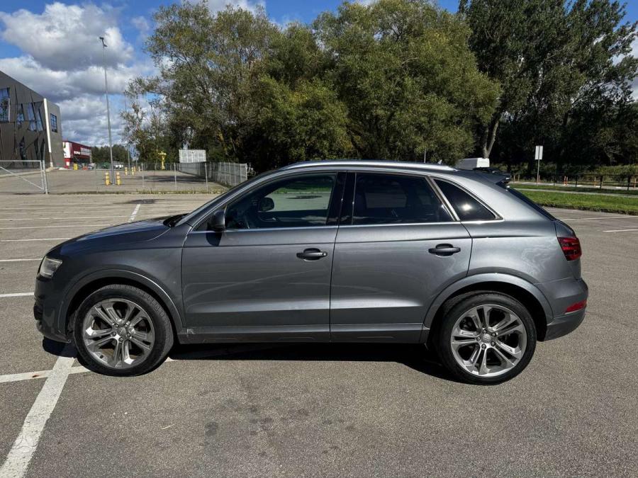 Grey Audi Q3 2015 in Siauliai, with an engine capacity of 1.98 L and mileage of 269 thousand km for 9200 €, photo 6 on AUTOMOTO.COM.LV