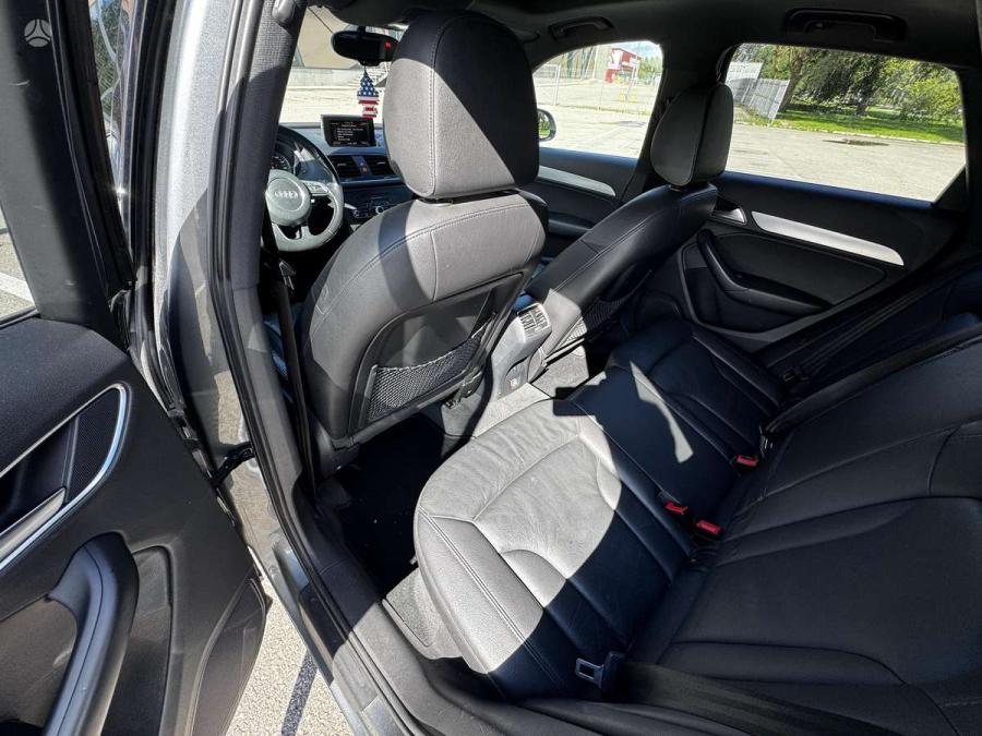 Grey Audi Q3 2015 in Siauliai, with an engine capacity of 1.98 L and mileage of 269 thousand km for 9200 €, photo 10 on AUTOMOTO.COM.LV