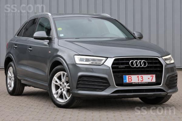 Grey Audi Q3 2015 in Tukums, with an engine capacity of 2.00 L and mileage of 246 thousand km for 13900 €, photo 1 on AUTOMOTO.COM.LV