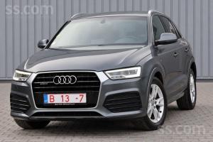 Grey Audi Q3 2015 in Tukums, with an engine capacity of 2.00 L and mileage of 246 thousand km for 13900 €, photo 3 on AUTOMOTO.COM.LV