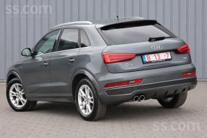 Grey Audi Q3 2015 in Tukums, with an engine capacity of 2.00 L and mileage of 246 thousand km for 13900 €, photo 4 on AUTOMOTO.COM.LV