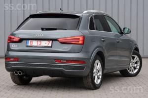 Grey Audi Q3 2015 in Tukums, with an engine capacity of 2.00 L and mileage of 246 thousand km for 13900 €, photo 5 on AUTOMOTO.COM.LV