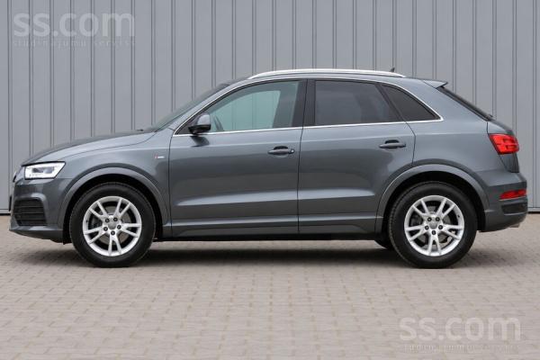 Grey Audi Q3 2015 in Tukums, with an engine capacity of 2.00 L and mileage of 246 thousand km for 13900 €, photo 6 on AUTOMOTO.COM.LV