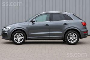 Grey Audi Q3 2015 in Tukums, with an engine capacity of 2.00 L and mileage of 246 thousand km for 13900 €, photo 6 on AUTOMOTO.COM.LV