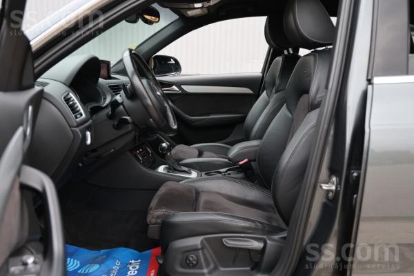 Grey Audi Q3 2015 in Tukums, with an engine capacity of 2.00 L and mileage of 246 thousand km for 13900 €, photo 8 on AUTOMOTO.COM.LV