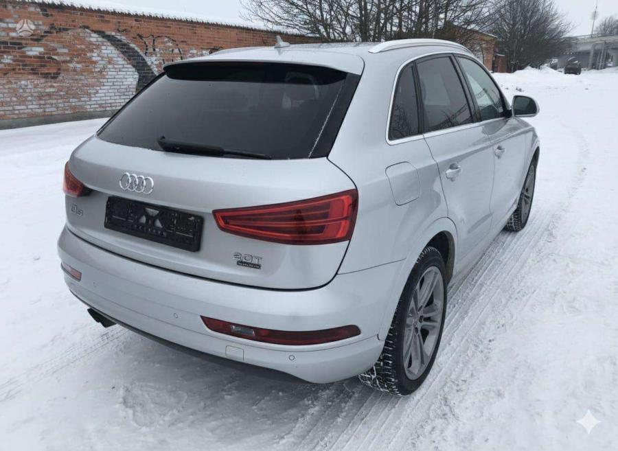 Grey Audi Q3 2016 in Siauliai, with an engine capacity of 2.00 L and mileage of 217 thousand km for 9700 €, photo 4 on AUTOMOTO.COM.LV