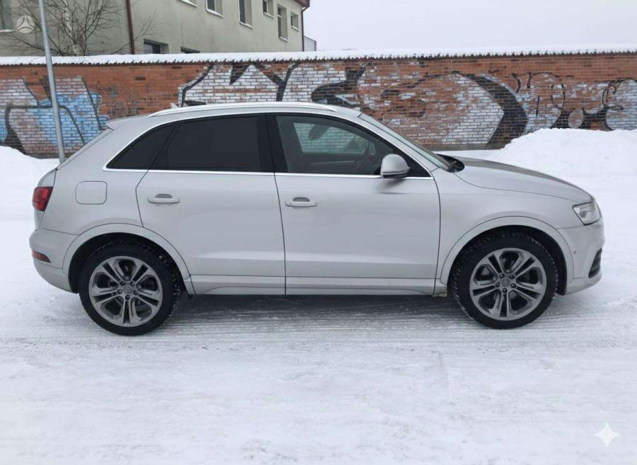 Grey Audi Q3 2016 in Siauliai, with an engine capacity of 2.00 L and mileage of 217 thousand km for 9700 €, photo 6 on AUTOMOTO.COM.LV