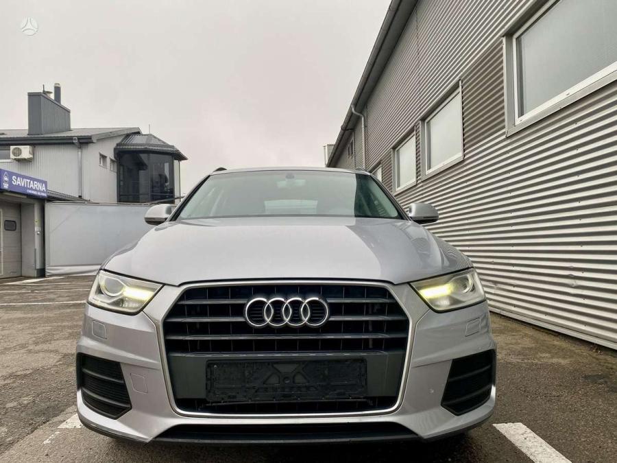 Grey Audi Q3 2016 in Siauliai, with an engine capacity of 1.97 L and mileage of 184 thousand km for 11300 €, photo 3 on AUTOMOTO.COM.LV