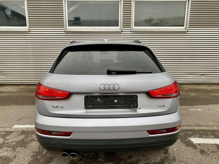 Grey Audi Q3 2016 in Siauliai, with an engine capacity of 1.97 L and mileage of 184 thousand km for 11300 €, photo 12 on AUTOMOTO.COM.LV
