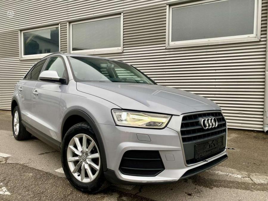 Grey Audi Q3 2016 in Siauliai, with an engine capacity of 1.97 L and mileage of 184 thousand km for 11300 €, photo 13 on AUTOMOTO.COM.LV