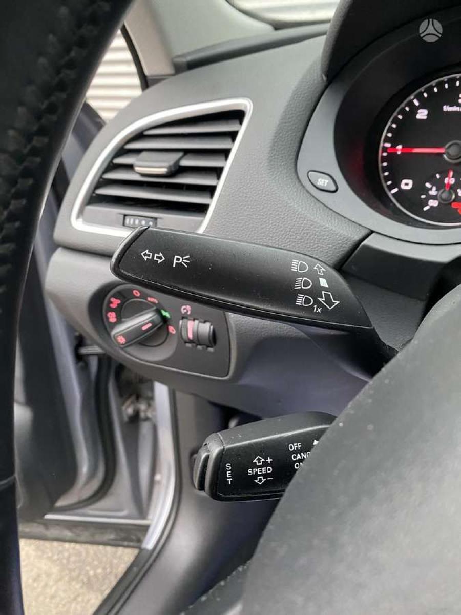 Grey Audi Q3 2016 in Siauliai, with an engine capacity of 1.97 L and mileage of 184 thousand km for 11300 €, photo 19 on AUTOMOTO.COM.LV