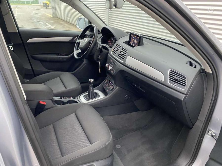 Grey Audi Q3 2016 in Siauliai, with an engine capacity of 1.97 L and mileage of 184 thousand km for 11300 €, photo 25 on AUTOMOTO.COM.LV