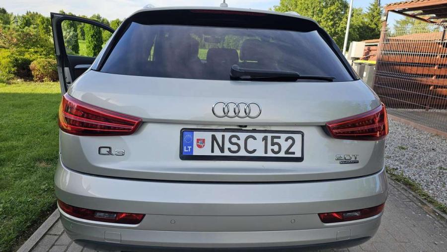 Pelēks Audi Q3 2016 Klaipėda, ar dzinēja tilpumu 1.98 L un nobraukumu 224 tūkst. km par 11900 €, foto 19 vietnē AUTOMOTO.COM.LV