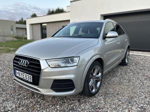 Pelēks Audi Q3 2016 Viļņa, ar dzinēja tilpumu 2.00 L un nobraukumu 110 tūkst. km par 13000 €, foto  vietnē AUTOMOTO.COM.LV