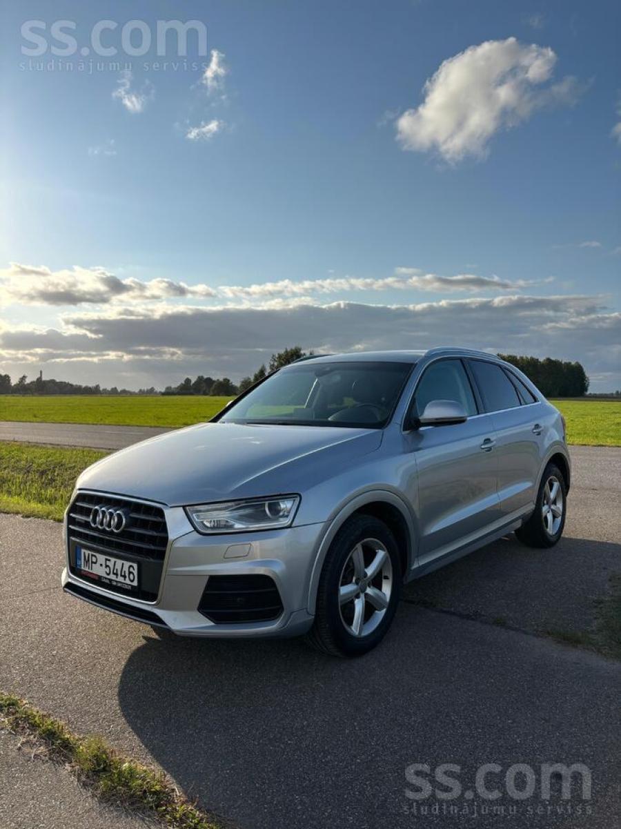 Grey Audi Q3 2016 in Cesis, with an engine capacity of 2.00 L and mileage of 232 thousand km for 14200 €, photo 1 on AUTOMOTO.COM.LV
