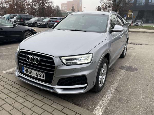Pelēks Audi Q3 2017 Kauņa, ar dzinēja tilpumu 1.97 L un nobraukumu 150 tūkst. km par 16800 €, foto 1 vietnē AUTOMOTO.COM.LV