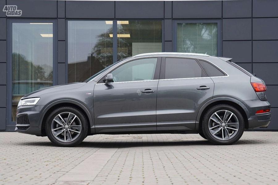 Grey Audi Q3 2017 in Kaunas, with an engine capacity of 1.40 L and mileage of 70 thousand km for 25480 €, photo 4 on AUTOMOTO.COM.LV