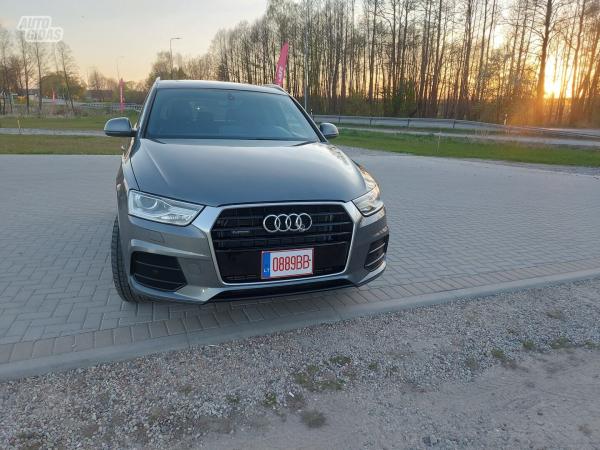 Pelēks Audi Q3 2017 Viļņa, ar dzinēja tilpumu 2.00 L un nobraukumu 150 tūkst. km par 13300 €, foto 1 vietnē AUTOMOTO.COM.LV