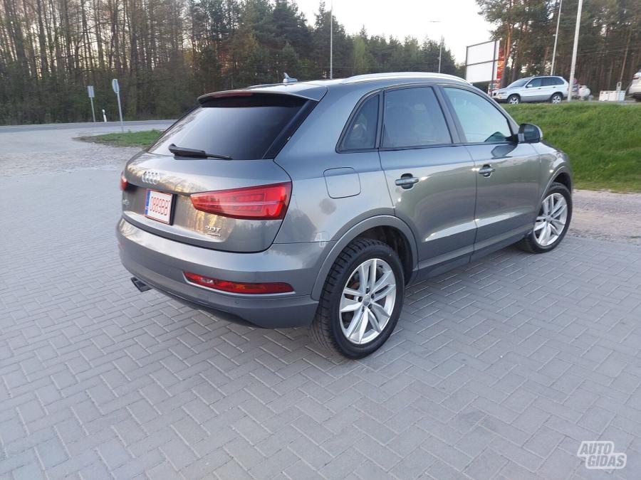 Pelēks Audi Q3 2017 Viļņa, ar dzinēja tilpumu 2.00 L un nobraukumu 150 tūkst. km par 13300 €, foto 4 vietnē AUTOMOTO.COM.LV