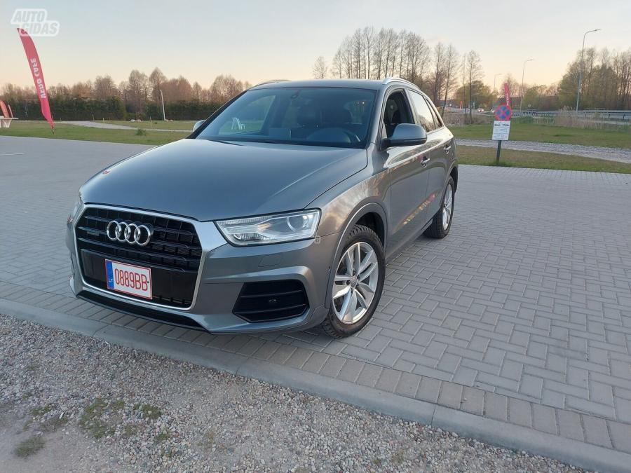 Pelēks Audi Q3 2017 Viļņa, ar dzinēja tilpumu 2.00 L un nobraukumu 150 tūkst. km par 13300 €, foto 5 vietnē AUTOMOTO.COM.LV