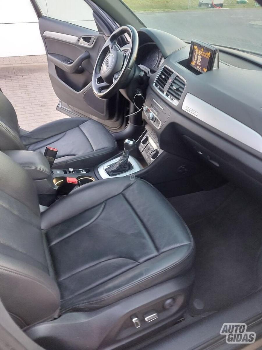 Pelēks Audi Q3 2017 Viļņa, ar dzinēja tilpumu 2.00 L un nobraukumu 150 tūkst. km par 13300 €, foto 7 vietnē AUTOMOTO.COM.LV