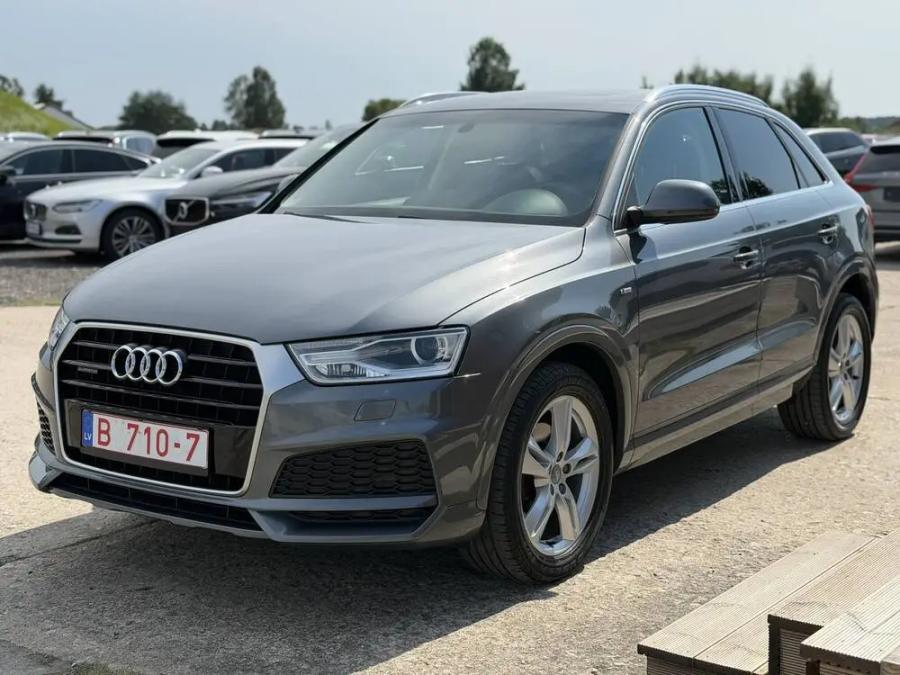 Pelēks Audi Q3 2017 Rīga, ar dzinēja tilpumu 2.00 L un nobraukumu 179 tūkst. km par 15500 €, foto 1 vietnē AUTOMOTO.COM.LV