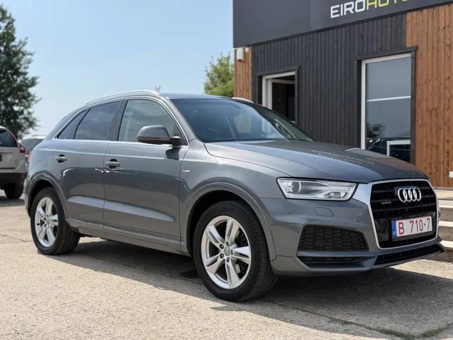 Pelēks Audi Q3 2017 Rīga, ar dzinēja tilpumu 2.00 L un nobraukumu 179 tūkst. km par 15500 €, foto 4 vietnē AUTOMOTO.COM.LV
