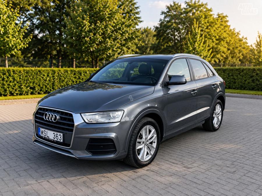 Pelēks Audi Q3 2017 Radviliškis, ar dzinēja tilpumu 2.00 L un nobraukumu 141 tūkst. km par 12000 €, foto 1 vietnē AUTOMOTO.COM.LV
