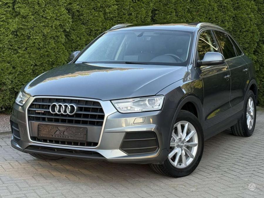 Grey Audi Q3 2017 in Jonava, with an engine capacity of 1.97 L and mileage of 209 thousand km for 13900 €, photo 3 on AUTOMOTO.COM.LV