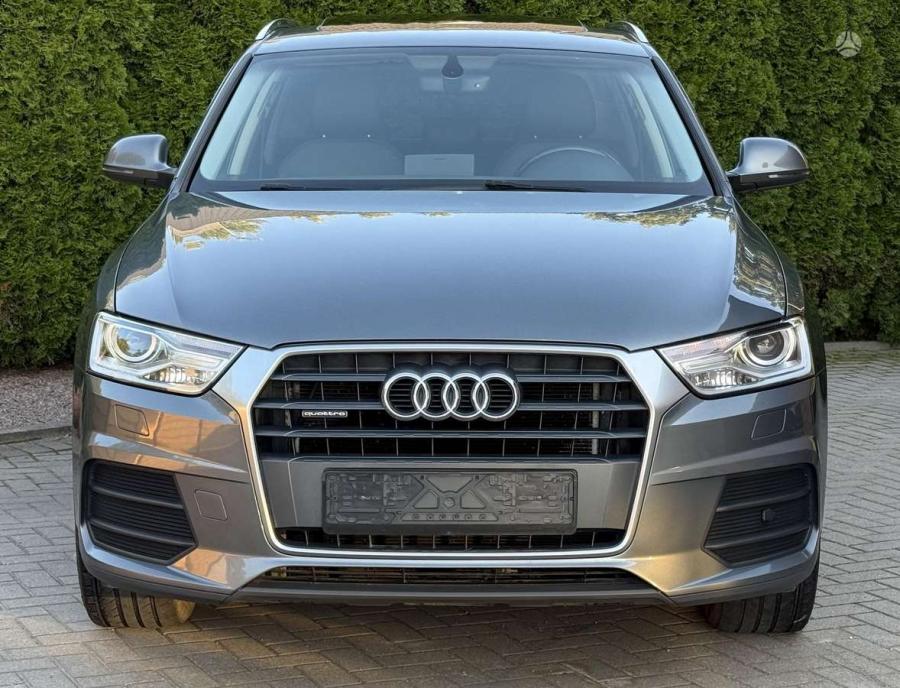 Grey Audi Q3 2017 in Jonava, with an engine capacity of 1.97 L and mileage of 209 thousand km for 13900 €, photo 4 on AUTOMOTO.COM.LV
