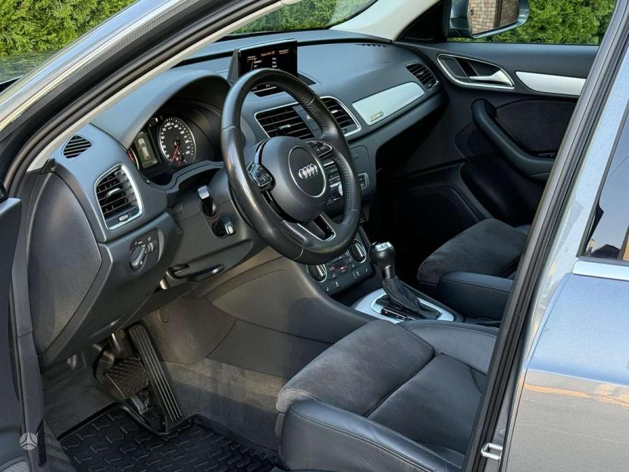 Grey Audi Q3 2017 in Jonava, with an engine capacity of 1.97 L and mileage of 209 thousand km for 13900 €, photo 16 on AUTOMOTO.COM.LV