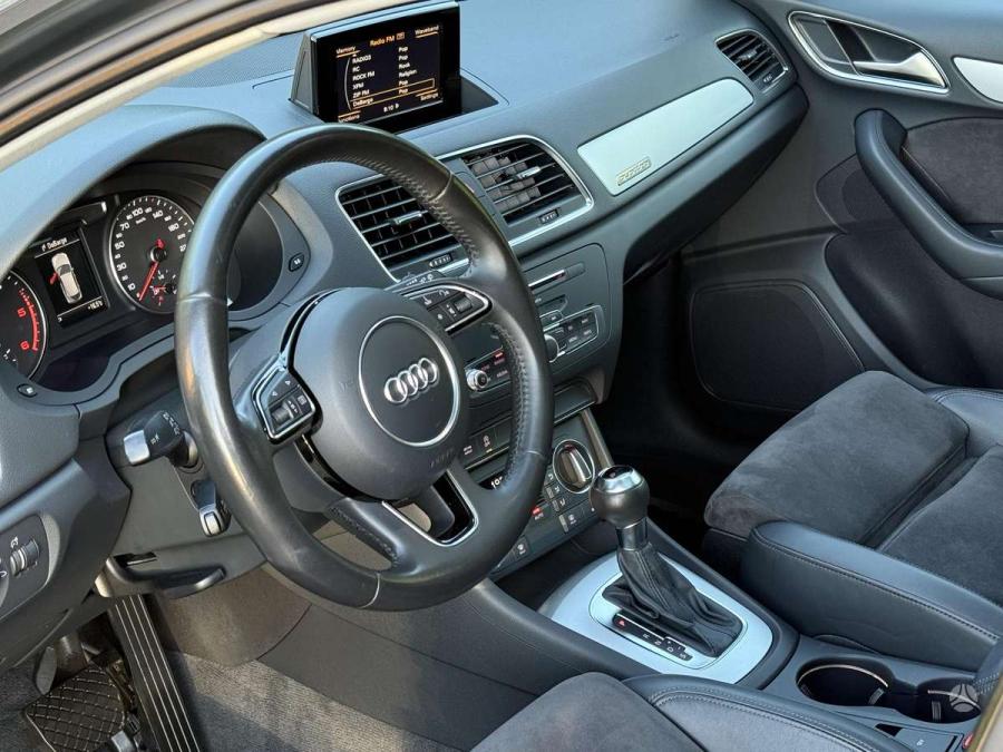 Grey Audi Q3 2017 in Jonava, with an engine capacity of 1.97 L and mileage of 209 thousand km for 13900 €, photo 17 on AUTOMOTO.COM.LV