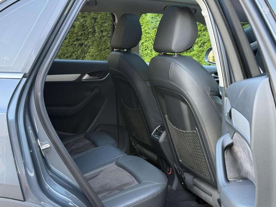 Grey Audi Q3 2017 in Jonava, with an engine capacity of 1.97 L and mileage of 209 thousand km for 13900 €, photo 23 on AUTOMOTO.COM.LV