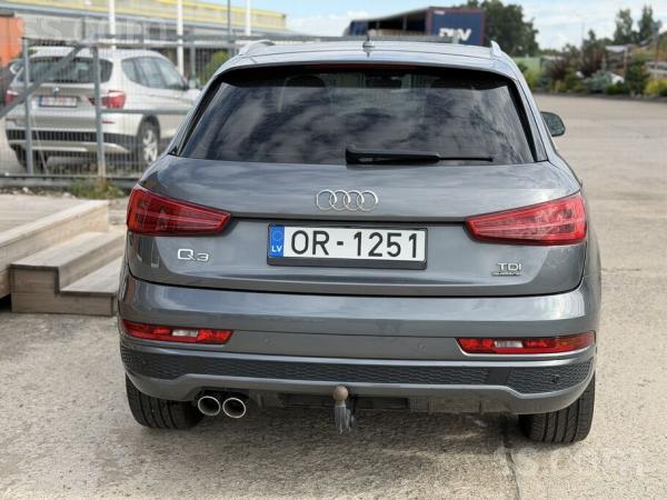 Pelēks Audi Q3 2017 Rīga, ar dzinēja tilpumu 2.00 L un nobraukumu 180 tūkst. km par 14500 €, foto 5 vietnē AUTOMOTO.COM.LV