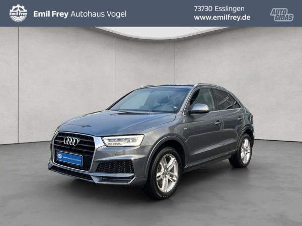 Pelēks Audi Q3 2018 Kauņa, ar dzinēja tilpumu 2.00 L un nobraukumu 58 tūkst. km par 27488 €, foto 1 vietnē AUTOMOTO.COM.LV
