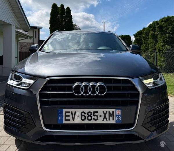 Grey Audi Q3 2018 in Kaunas, with an engine capacity of 2.00 L and mileage of 239 thousand km for 14350 €, photo 1 on AUTOMOTO.COM.LV