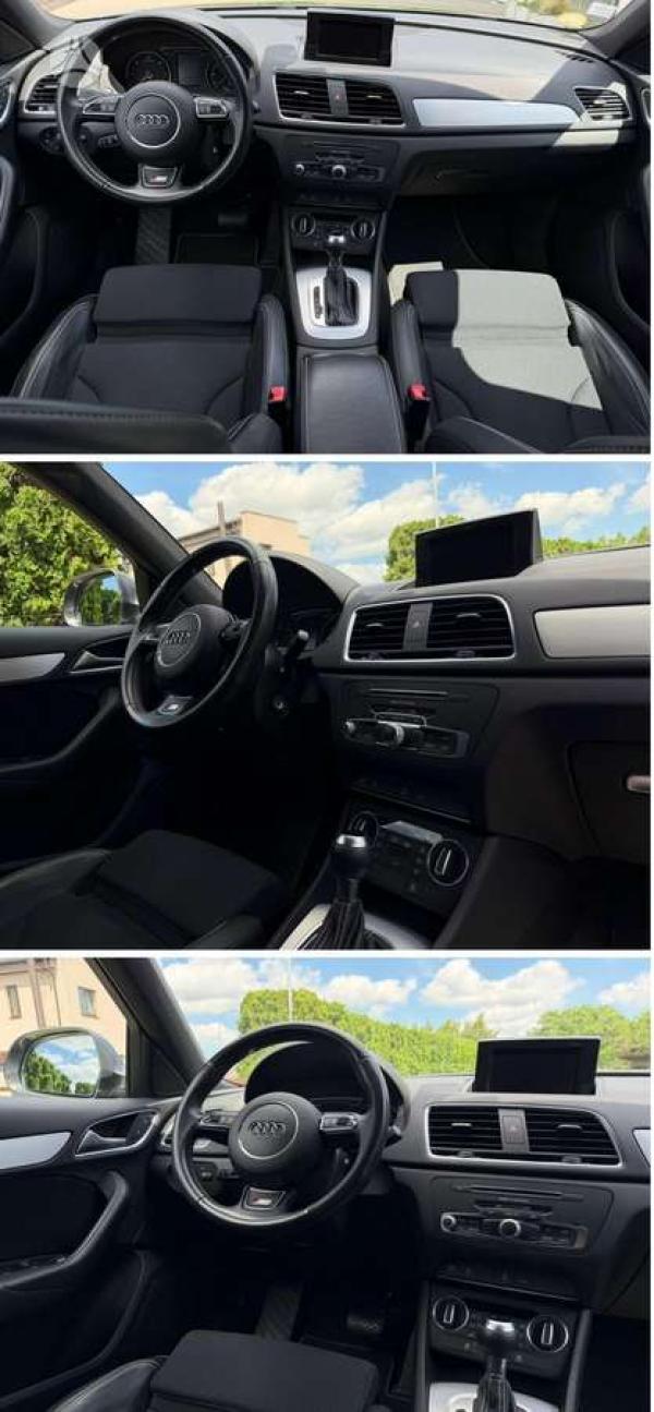 Grey Audi Q3 2018 in Kaunas, with an engine capacity of 2.00 L and mileage of 239 thousand km for 14350 €, photo 4 on AUTOMOTO.COM.LV