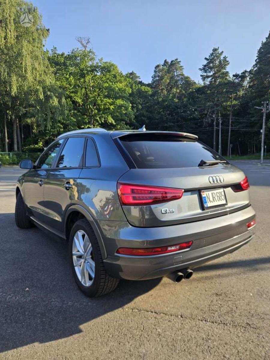 Pelēks Audi Q3 2018 Kauņa, ar dzinēja tilpumu 1.98 L un nobraukumu 140 tūkst. km par 15000 €, foto 4 vietnē AUTOMOTO.COM.LV