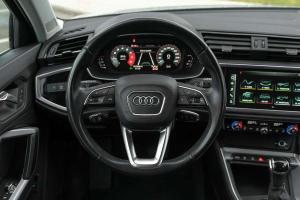 Grey Audi Q3 2019 in Vilnius, with an engine capacity of 1.50 L and mileage of 168 thousand km for 19900 €, photo 22 on AUTOMOTO.COM.LV