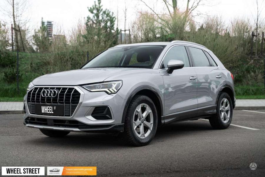 Grey Audi Q3 2019 in Vilnius, with an engine capacity of 1.50 L and mileage of 168 thousand km for 19500 €, photo 1 on AUTOMOTO.COM.LV