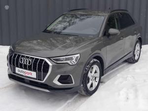 Grey Audi Q3 2019 in Vilnius, with an engine capacity of 1.98 L and mileage of 52 thousand km for 24200 €, photo  on AUTOMOTO.COM.LV