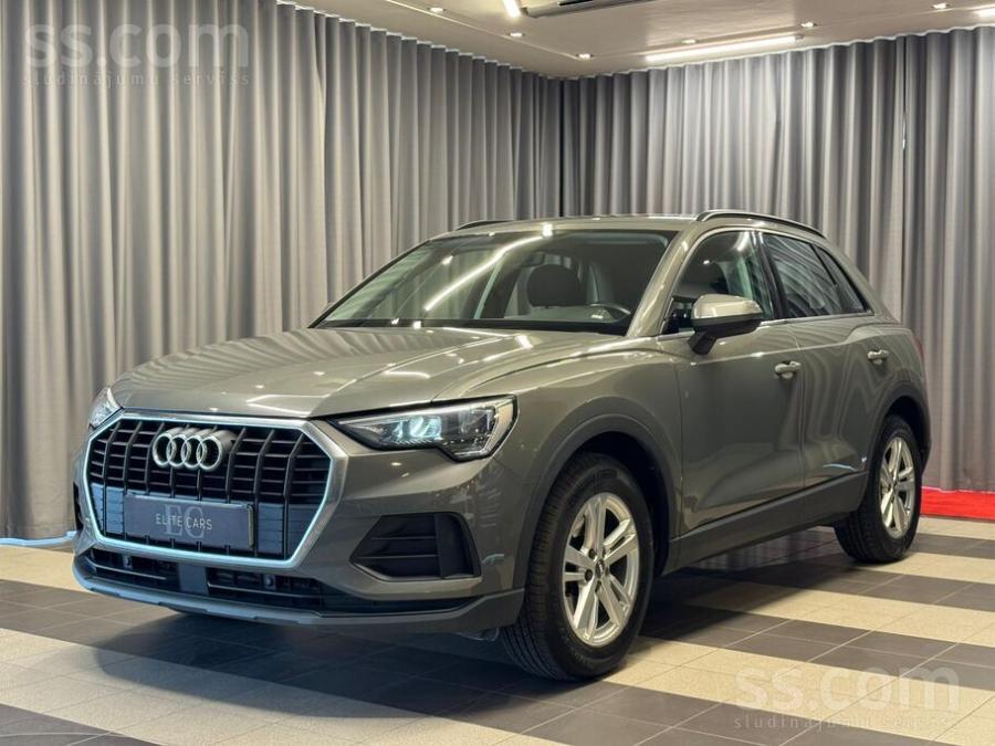 Grey Audi Q3 2019 in Riga, with an engine capacity of 1.50 L and mileage of 159 thousand km for 21490 €, photo 1 on AUTOMOTO.COM.LV