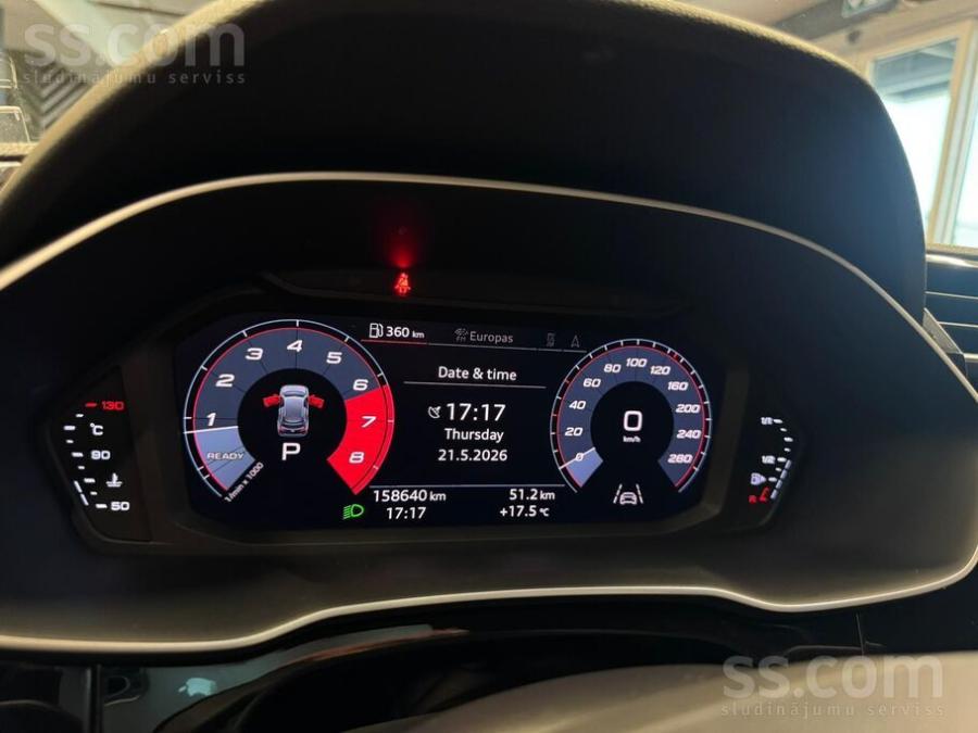 Grey Audi Q3 2019 in Riga, with an engine capacity of 1.50 L and mileage of 159 thousand km for 21490 €, photo 12 on AUTOMOTO.COM.LV