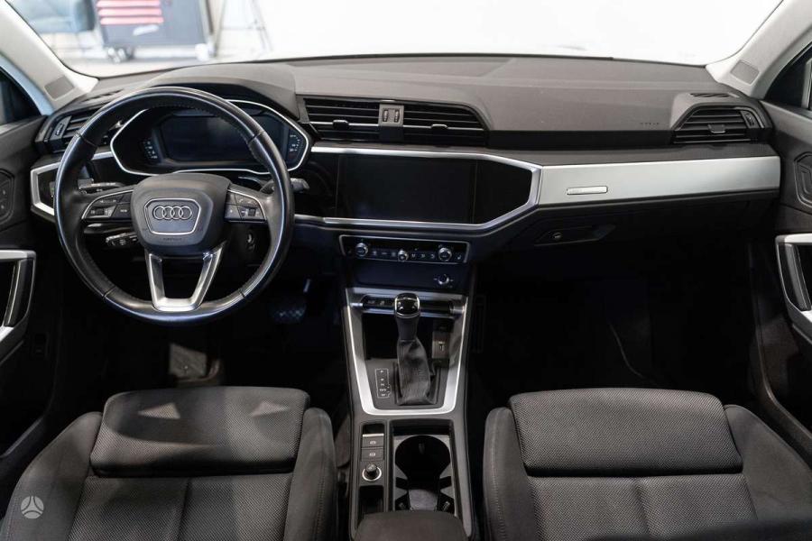 Grey Audi Q3 2019 in Vilnius, with an engine capacity of 1.50 L and mileage of 169 thousand km for 19900 €, photo 17 on AUTOMOTO.COM.LV
