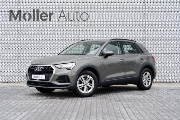 Grey Audi Q3 2019 in Marupe, with an engine capacity of 1.50 L and mileage of 159 thousand km for 23250 €, photo 1 on AUTOMOTO.COM.LV