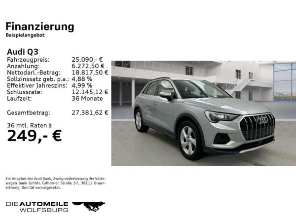 Pelēks Audi Q3 2020 Kauņa, ar dzinēja tilpumu 1.50 L un nobraukumu 77 tūkst. km par 27334 €, foto 2 vietnē AUTOMOTO.COM.LV