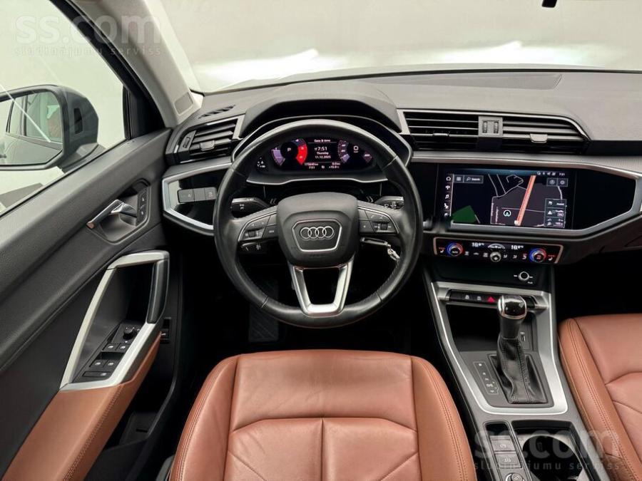 Grey Audi Q3 2020 in Riga, with an engine capacity of 2.00 L and mileage of 175 thousand km for 19900 €, photo 9 on AUTOMOTO.COM.LV
