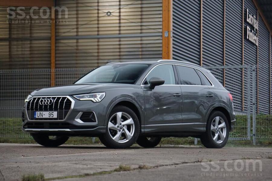 Grey Audi Q3 2020 in Riga, with an engine capacity of 2.00 L and mileage of 181 thousand km for 21990 €, photo 1 on AUTOMOTO.COM.LV