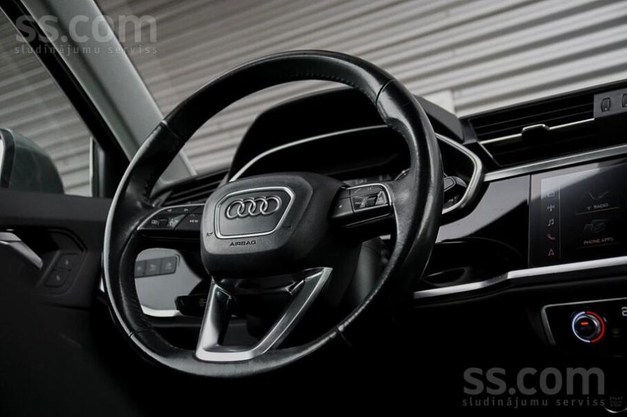 Grey Audi Q3 2020 in Riga, with an engine capacity of 2.00 L and mileage of 181 thousand km for 21990 €, photo 16 on AUTOMOTO.COM.LV